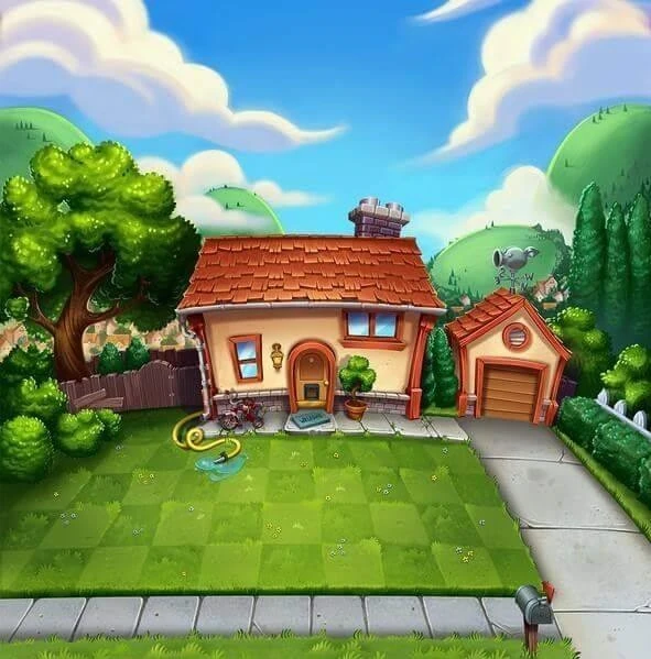 Imagen - Casa de Pvz2 por delante.jpg | Wiki Plants vs. Zombies ...