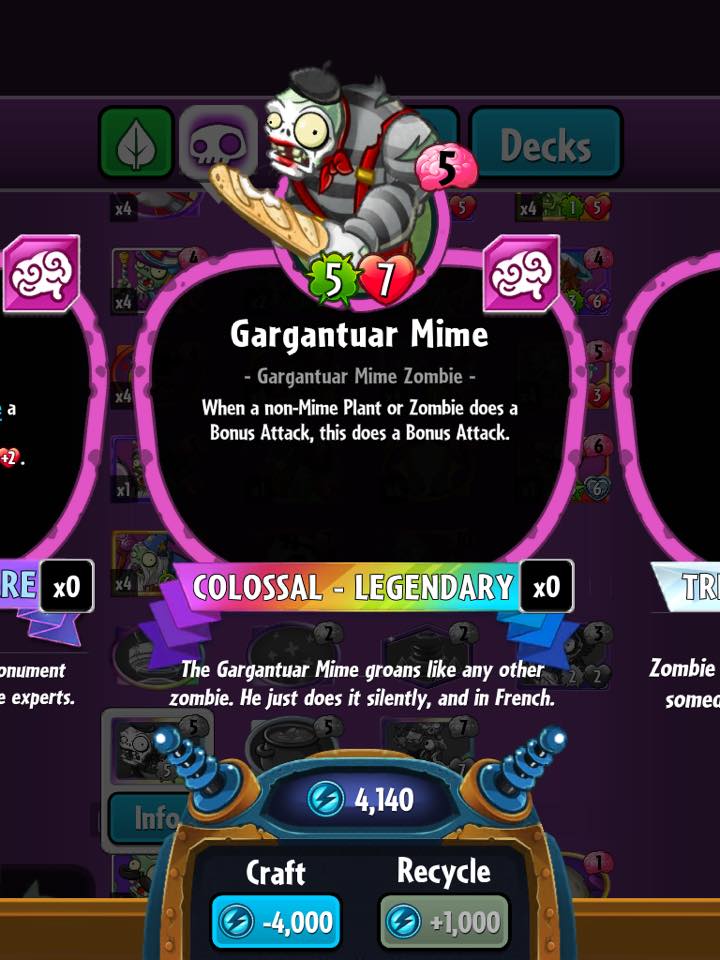 Gargantuar Mime Plants Vs Zombies Wiki Fandom Powered By Wikia