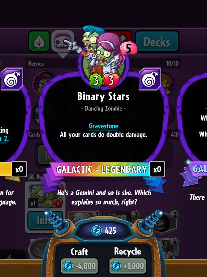 Binary Stars Plants Vs Zombies Wiki Fandom Powered By Wikia