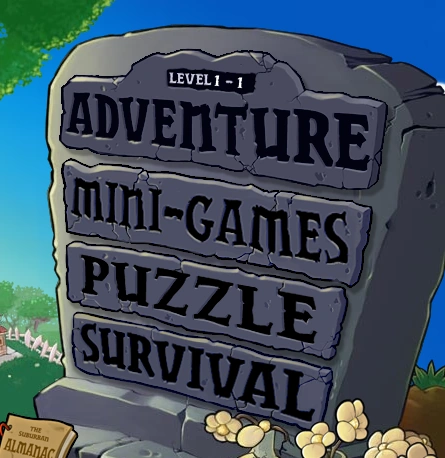 Image - Game Mode Tombstone.png | Plants vs. Zombies Wiki | FANDOM ...