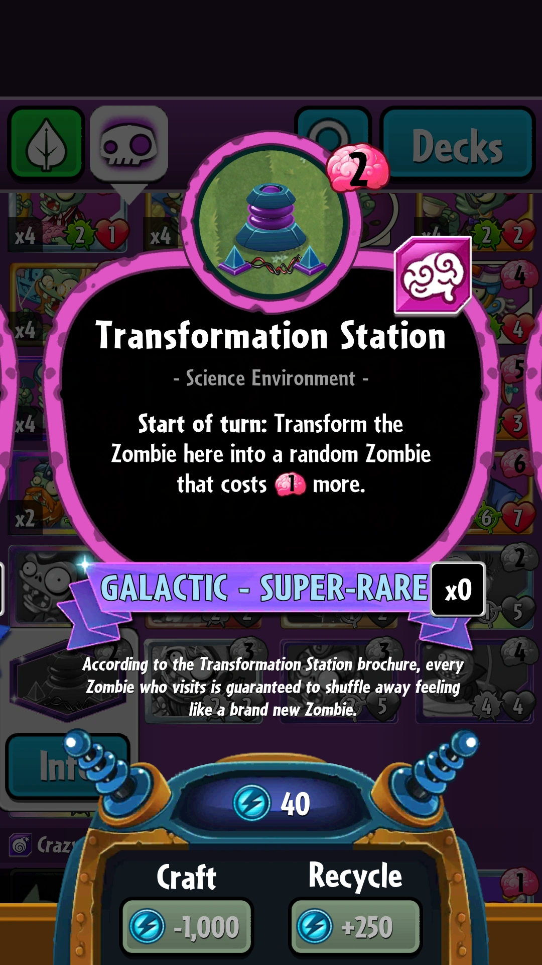 Transformation Station | Plants vs. Zombies Wiki | Fandom