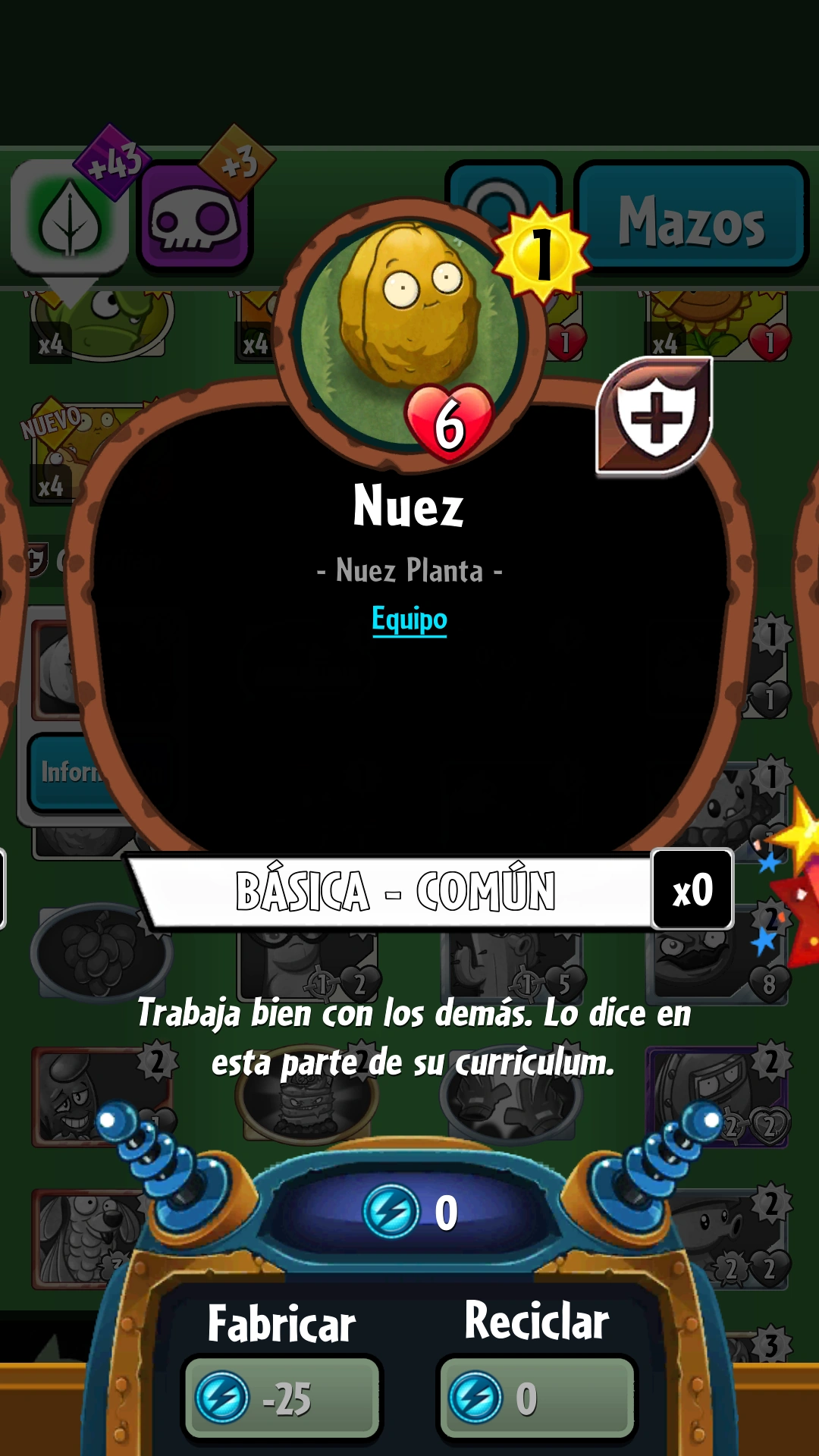 Nuez (PvZH) | Wiki Plants vs. Zombies | Fandom