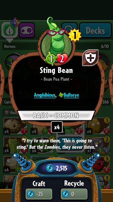 Sting Bean | Plants vs. Zombies Wiki | FANDOM powered by Wikia