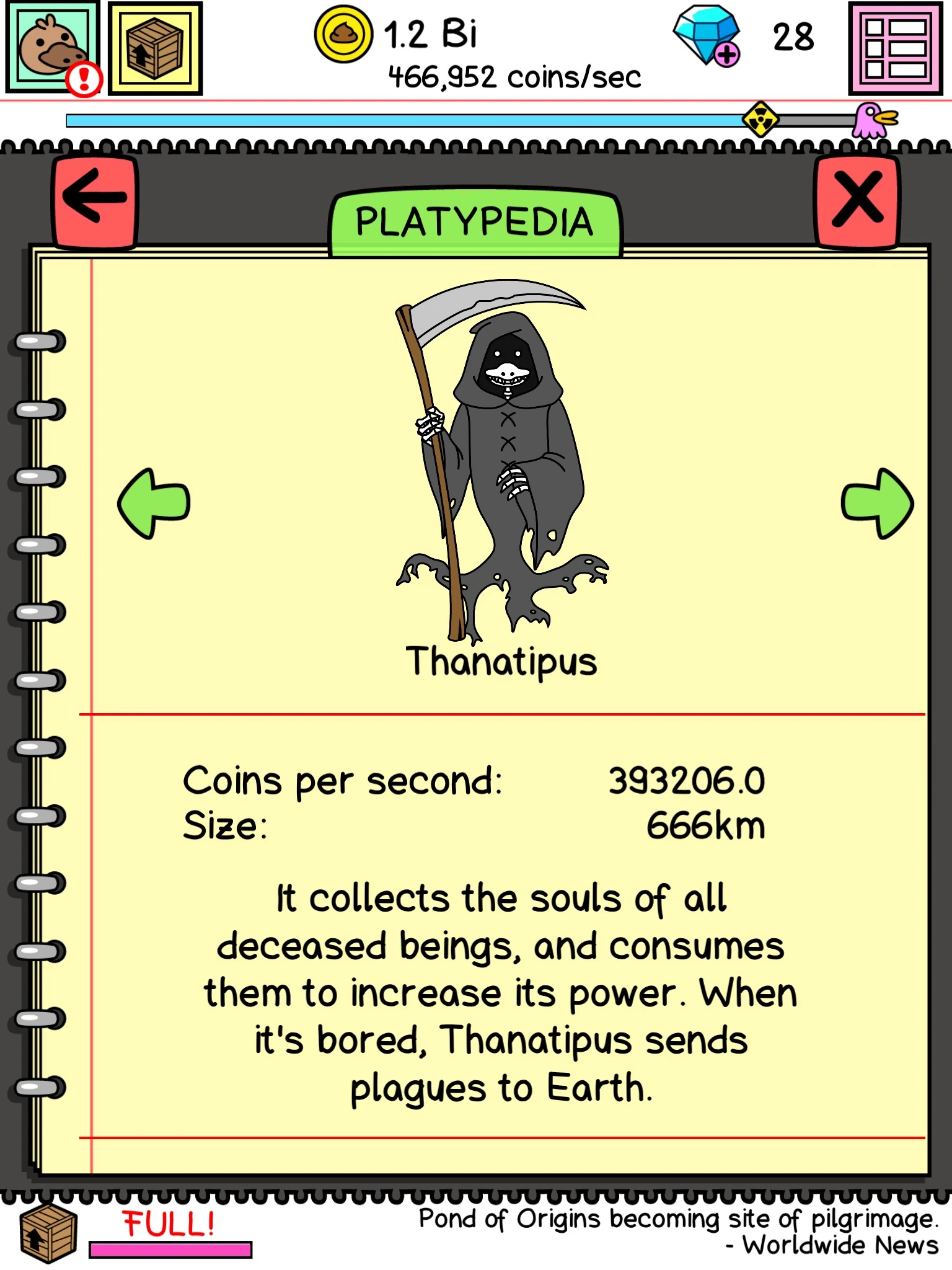 Platypus Evolution Game - fasrrobo