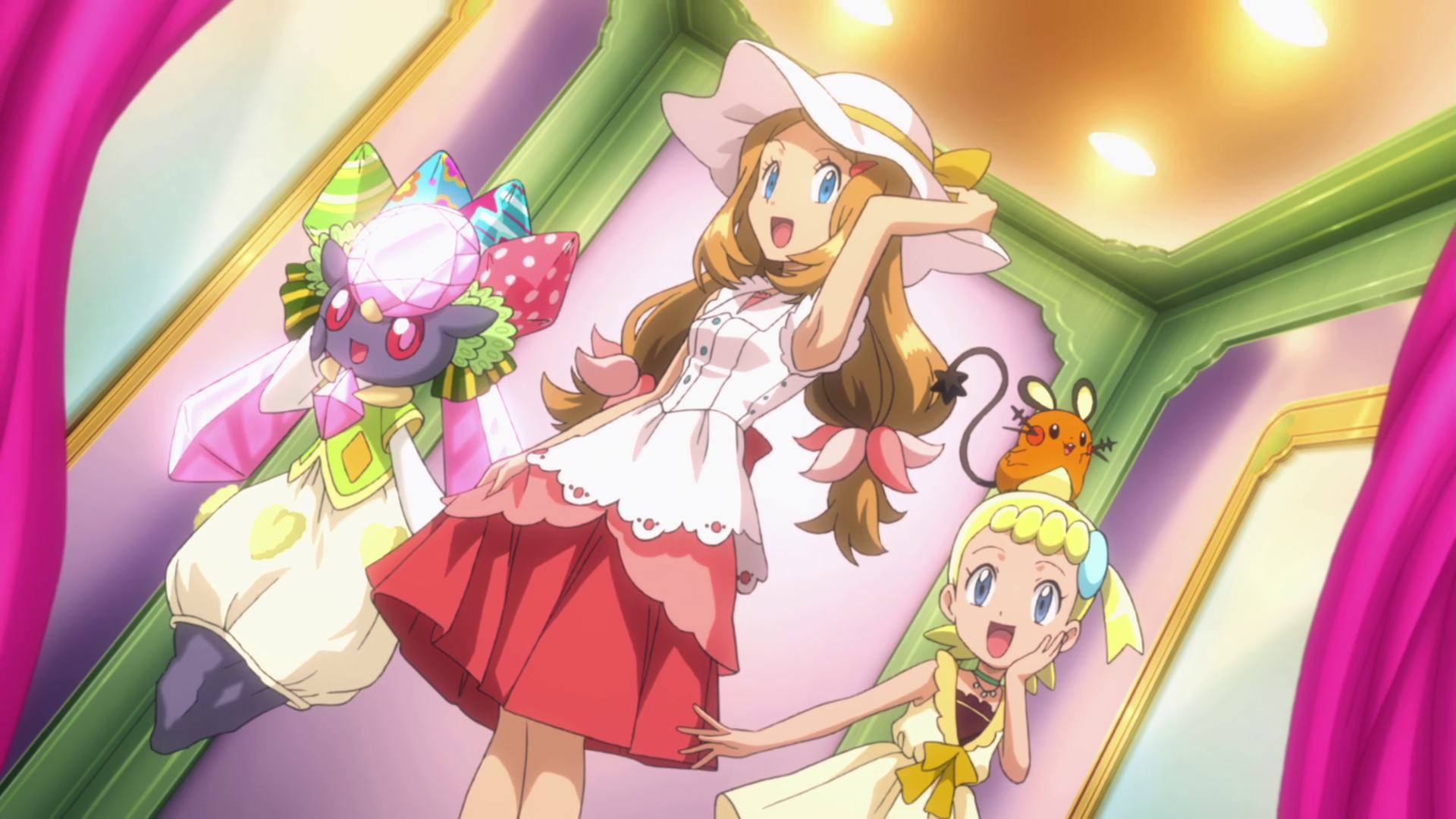 Image Serena Bonnie And Diancie Outfits 2png Pokémon Wiki Fandom Powered By Wikia