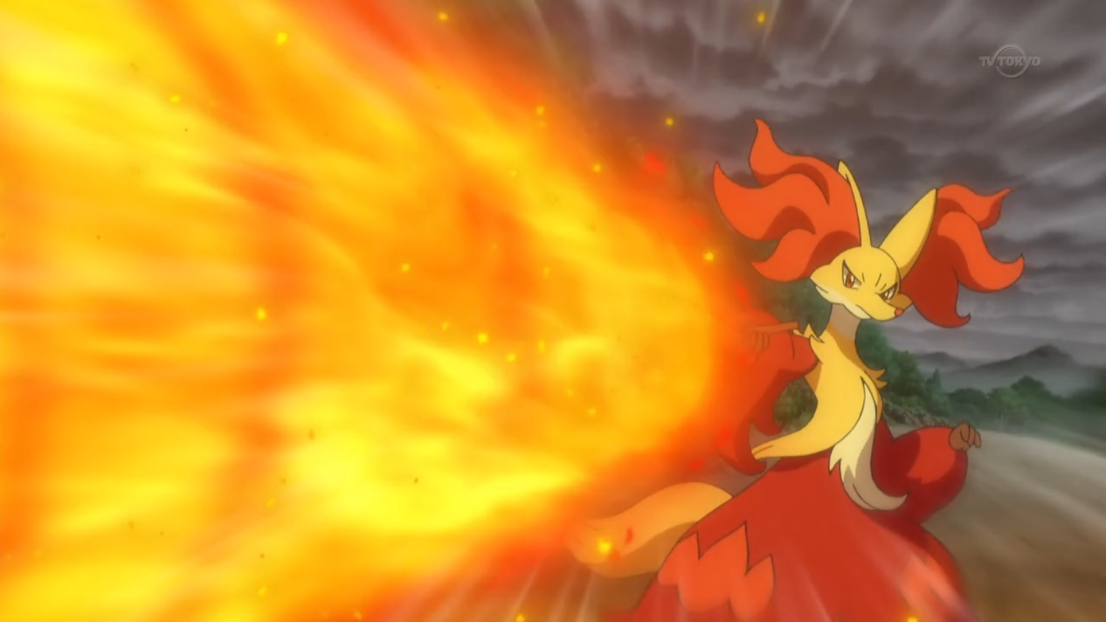 Image Serena Dream Delphox Flamethrowerpng Pokémon Wiki Fandom Powered By Wikia