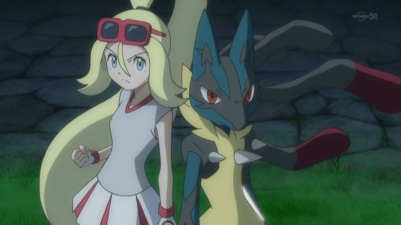 Image - Korrina and Lucario.png | PokéFanon | FANDOM powered by Wikia