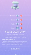 Castform | Pokémon GO Wiki | Fandom