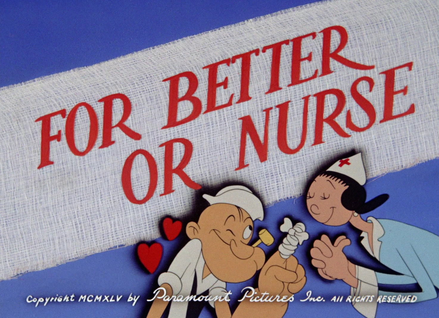 For Better or Nurse | Popeye the Sailorpedia | Fandom