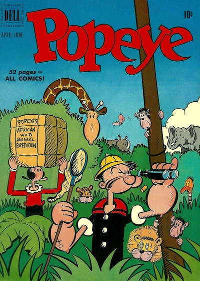 Popeye-Dell-No 16-Apr 1951 | Popeye the Sailorpedia | Fandom