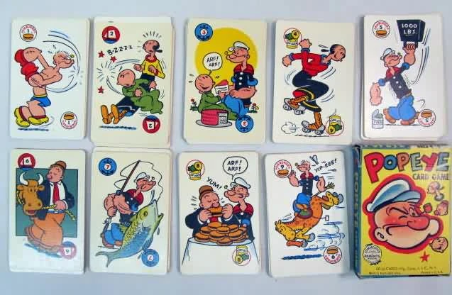 Popeye playing cards | Popeye the Sailorpedia | Fandom