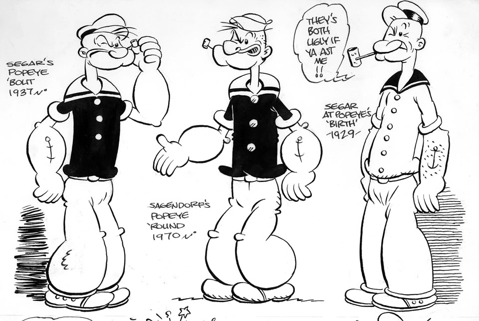 Image - Popeye through the ages.jpg | Popeye the Sailorpedia | FANDOM powered by Wikia