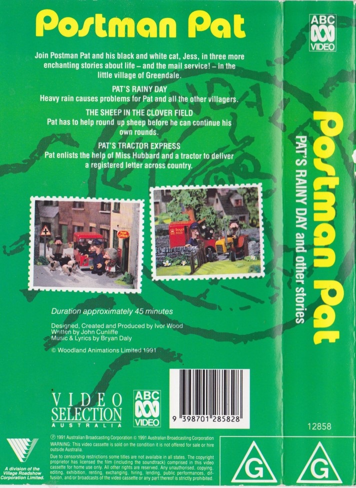 Postman Pat's Rainy Day (Australian VHS) | Postman Pat Wiki | Fandom Postman Pat's Rainy Day (Australian VHS) | Postman Pat Wiki | Fandom
