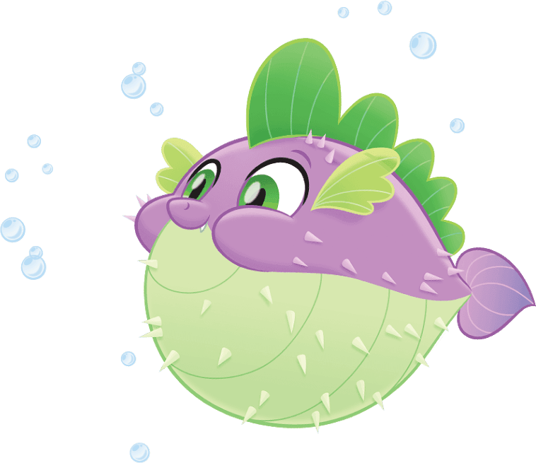 Image - MLP The Movie Spike the Pufferfish official artwork.png ...