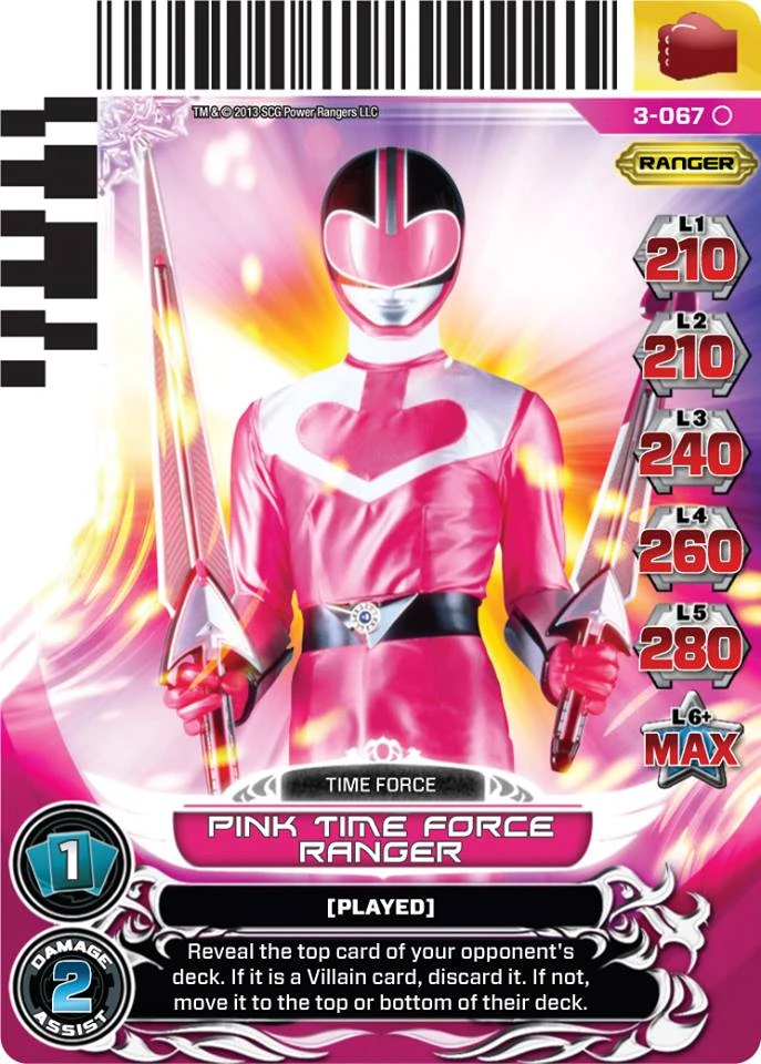 Pink Time Force Ranger (3-067) | PRACG Wiki | FANDOM powered by Wikia