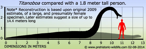 Imagen - Titanoboa-size.jpg | Wiki Prehistórico | FANDOM powered by Wikia