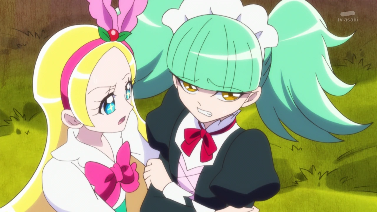 Image - KKPCALM46-Bibury is scared of Noir.png | Pretty Cure Wiki ...