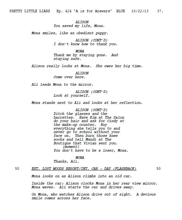 Image - PLLScript3.JPG | Pretty Little Liars Wiki | FANDOM powered by Wikia