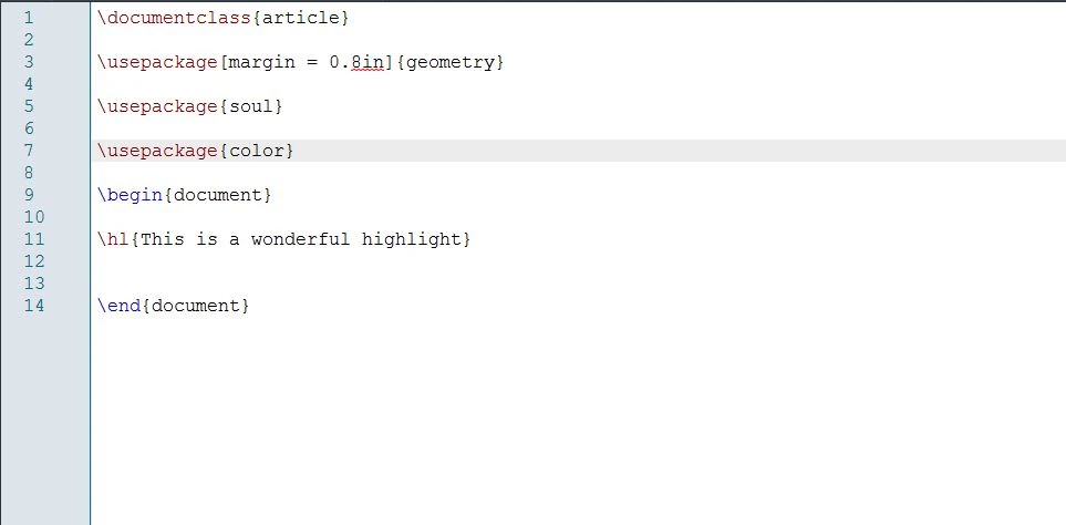 Latex-Highlighting Text | Programmingresources Wiki | Fandom