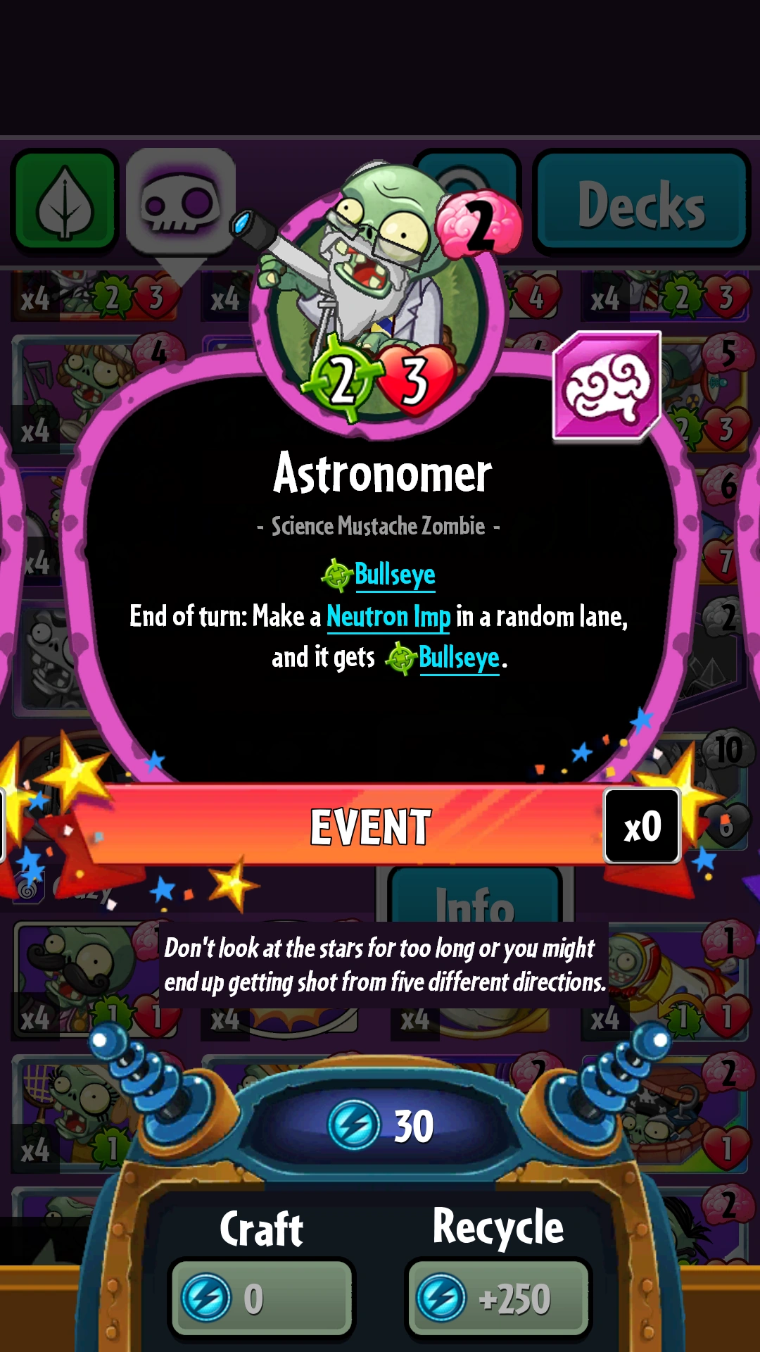 Astronomer (PvZH) | Plants vs. Zombies Character Creator Wiki | Fandom