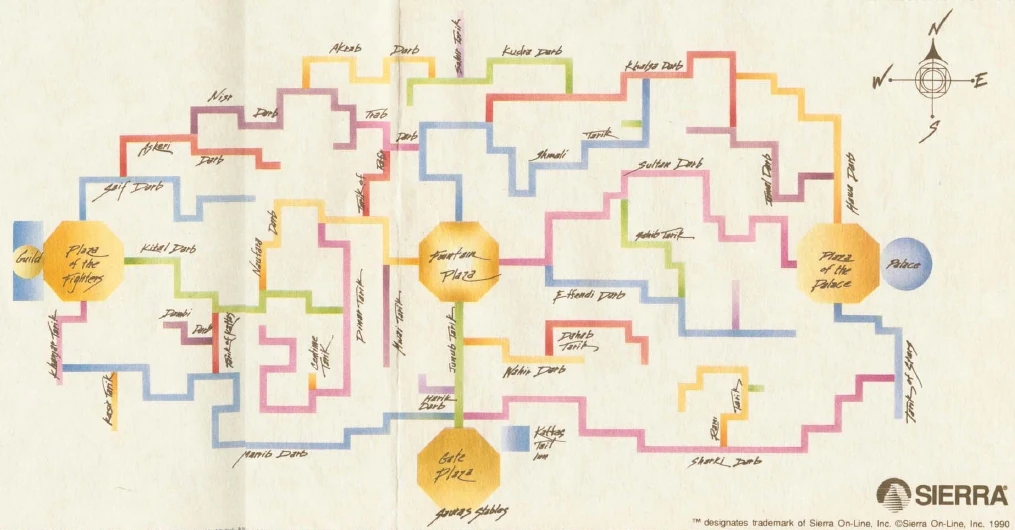 Image - Shapeir map.jpg | Quest for Glory Omnipedia | FANDOM powered by ...