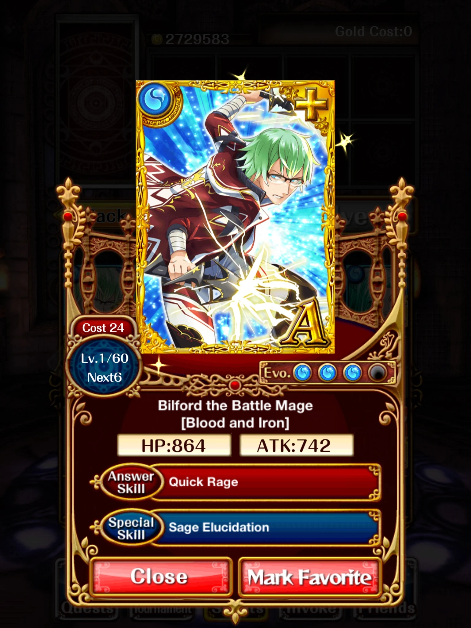 Bilford the Battle Mage (Blood and Iron) | Quiz RPG: The World of ...