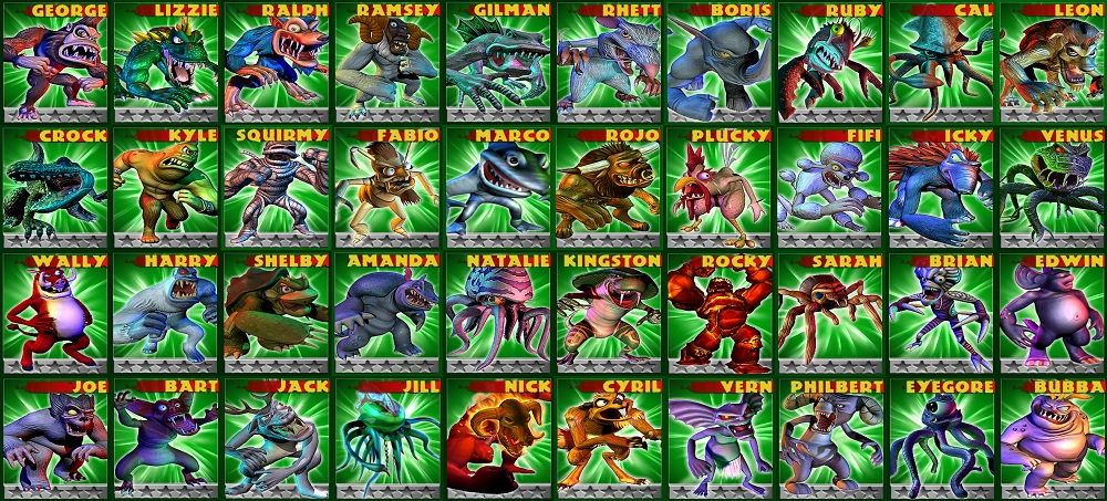 Image - Rampage TD - All Monsters (Wii).png | Rampage Wiki | FANDOM ...