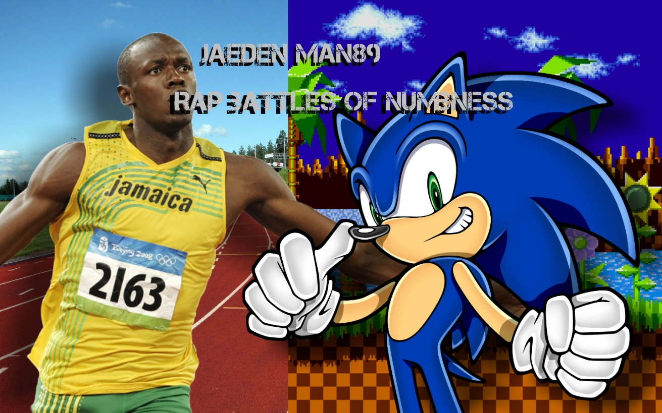 Sonic the Hedgehog VS Usain bolt( Jaeden Man89 rap battles of numbness ...