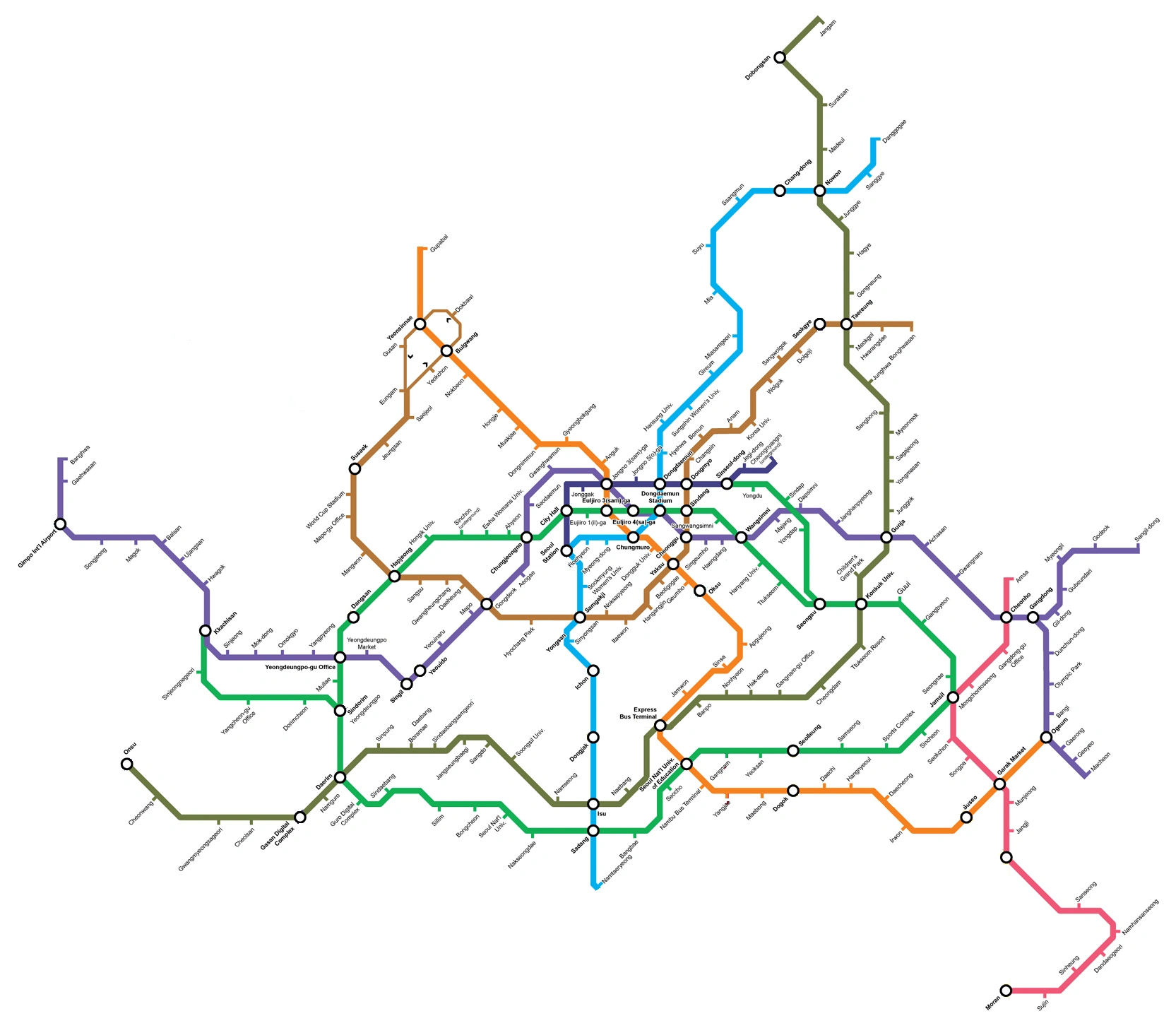 Image - Seoul Subway Map.png | Rapid Transit Wiki | FANDOM powered by Wikia