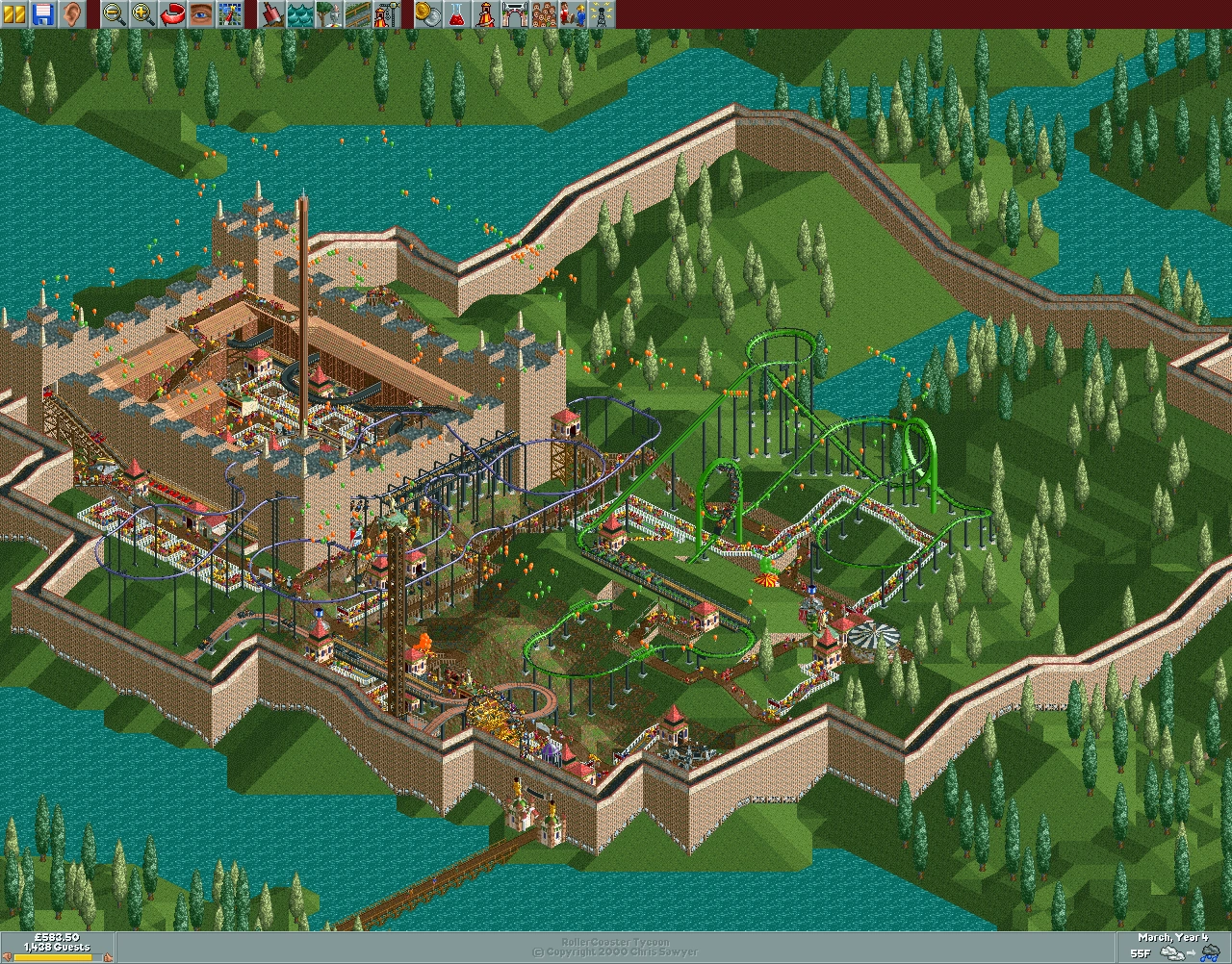 Fun Fortress/Scenario Guide | RollerCoaster Tycoon | Fandom