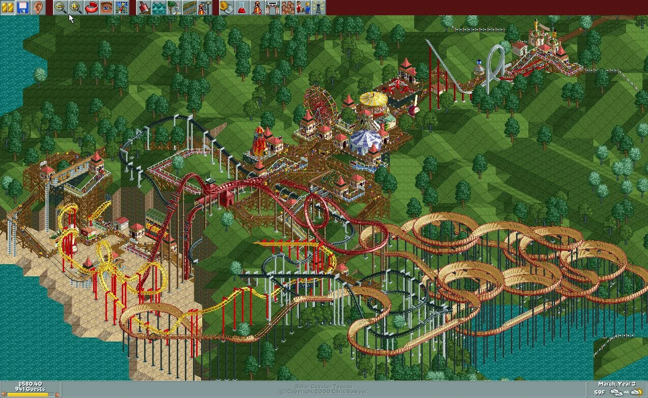 Rollercoaster Tycoon 4 Scenario 9 - yellowprints
