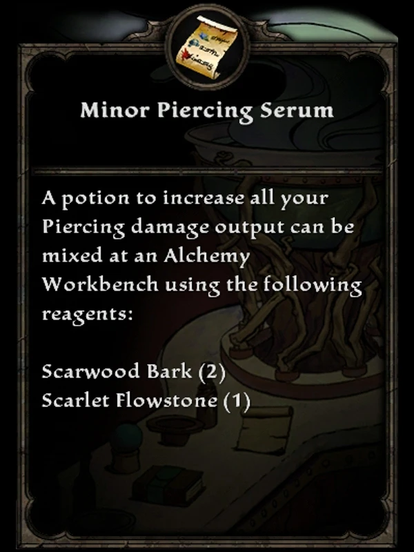 Minor Piercing Serum | Amalur Wiki | Fandom