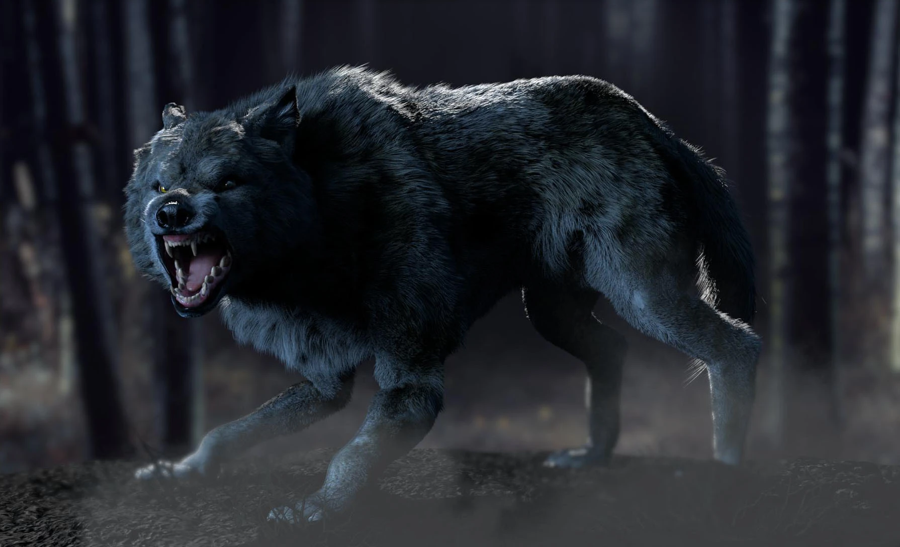 One-Eyed Wild Wolf | Refining the Mountains and Rivers Wiki | Fandom