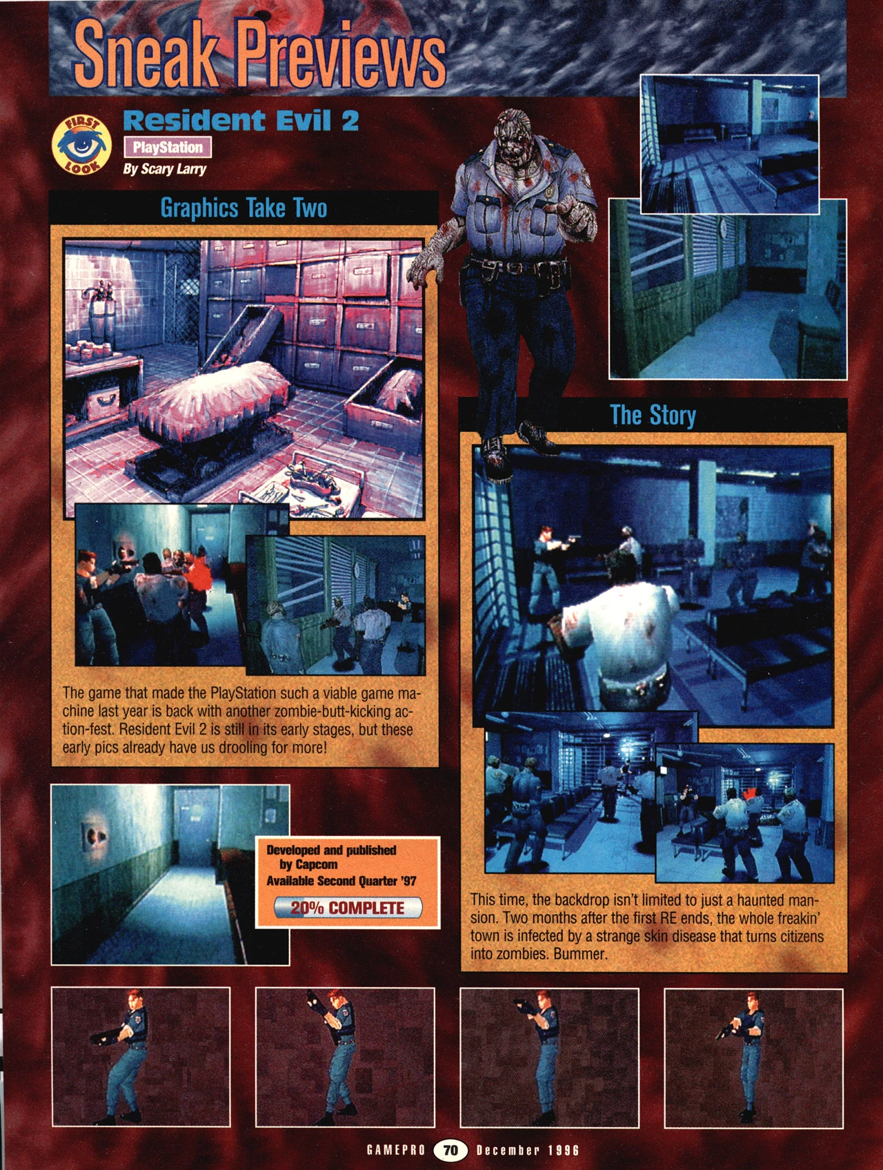 Resident Evil 2 Early Prototype - Elza Walker and Leon Gameplay ...