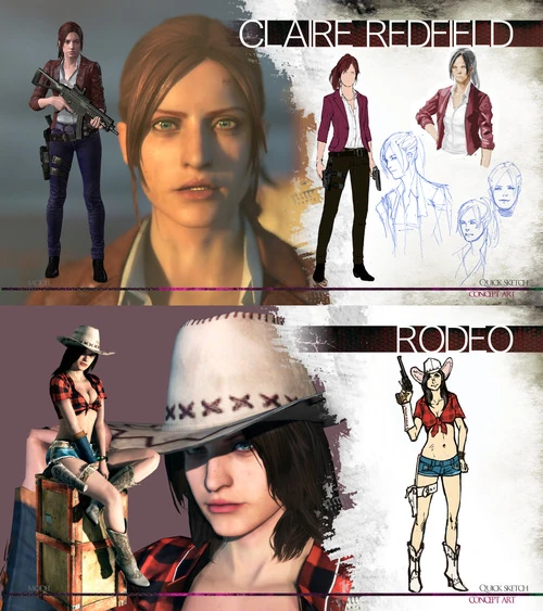 Image - Claire Redfield Concept Art.jpg | Resident Evil Wiki | FANDOM ...