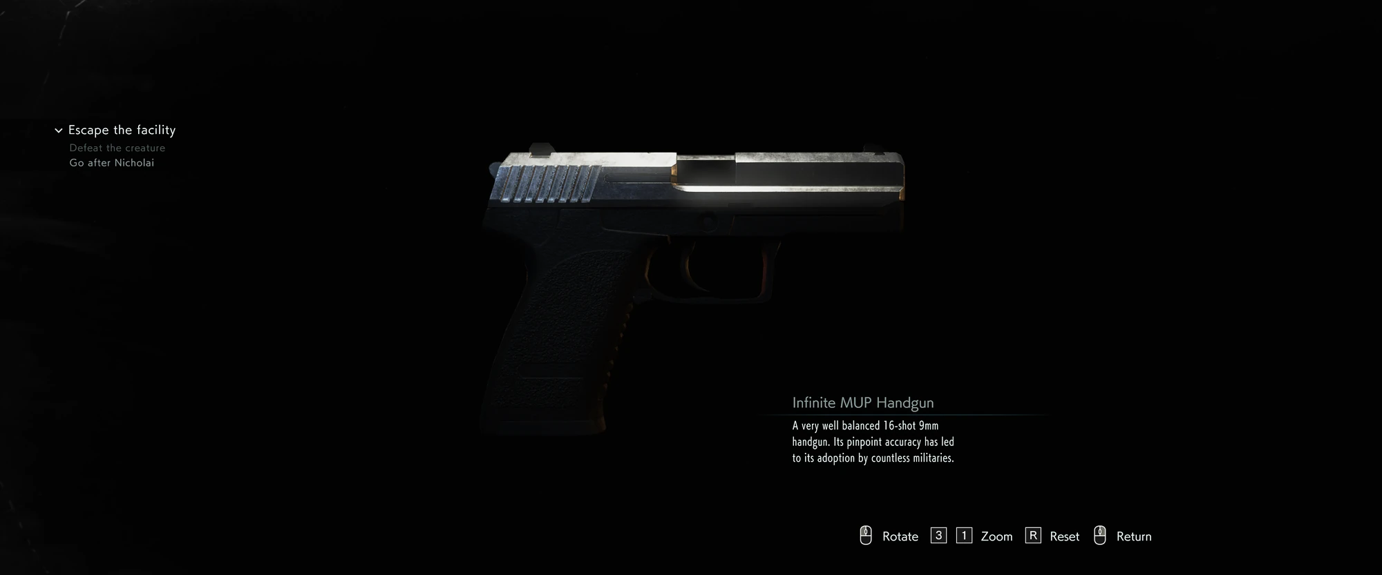 Infinite MUP Handgun | Resident Evil Wiki | Fandom