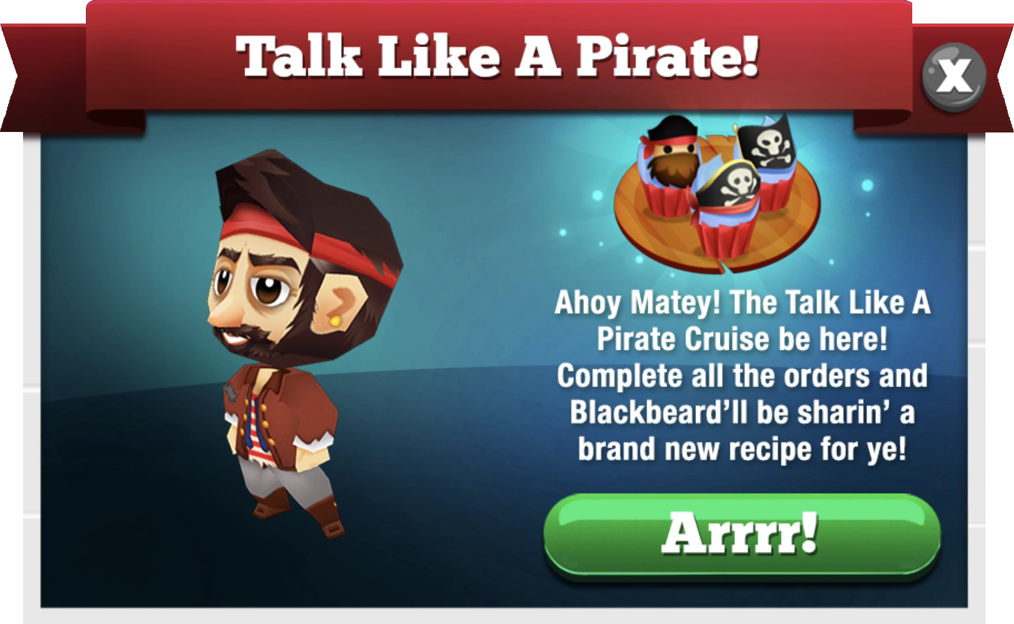 Talk Like A Pirate Cruise | Restaurant Story 2 Wiki | Fandom