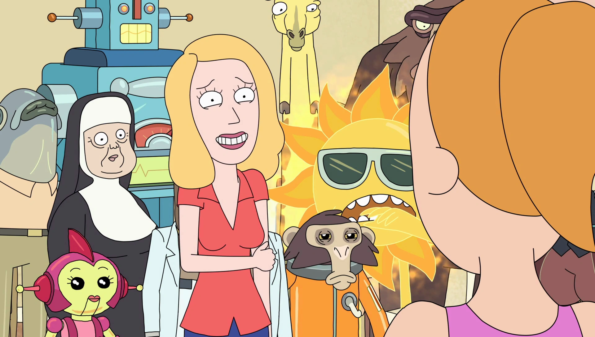 Image - S2e4 beth nervous smile.png | Rick and Morty Wiki | FANDOM ...