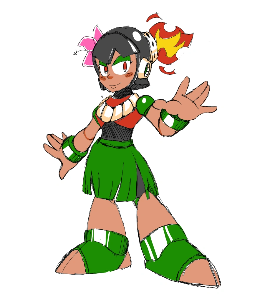 Ember Woman (SD) | Robot Master Database Wiki | Fandom
