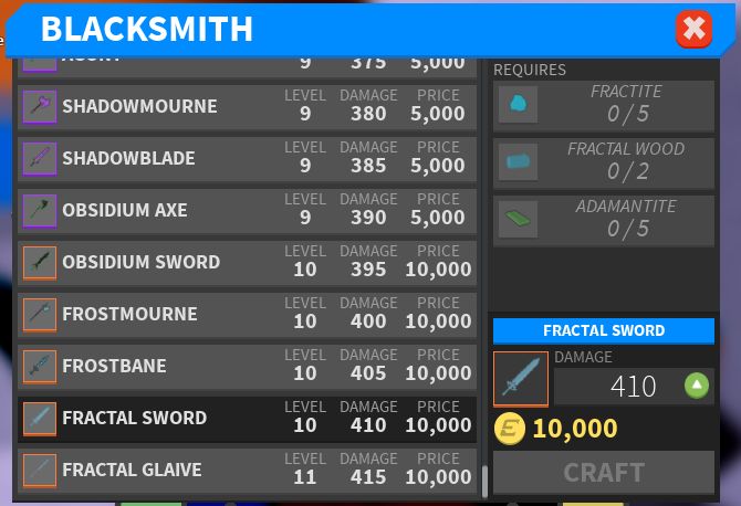 Fractal Sword | Roblox Medieval Warfare: Reforged Wiki | Fandom