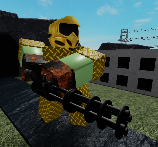 Golden Minigunner | Roblox Tower Battles (Fan Ideas) Wiki | Fandom
