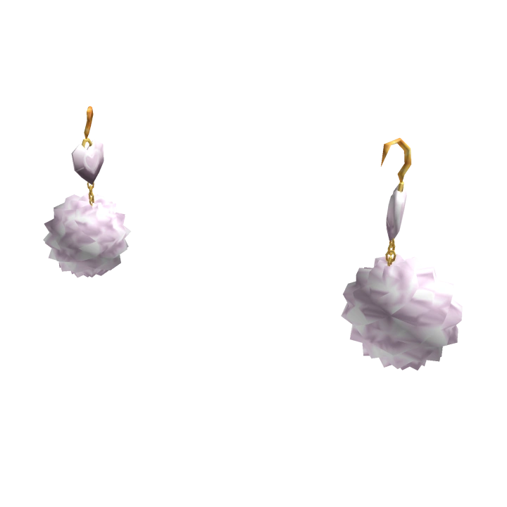 Fluffy Heart Earrings in White | Roblox Wikia | Fandom