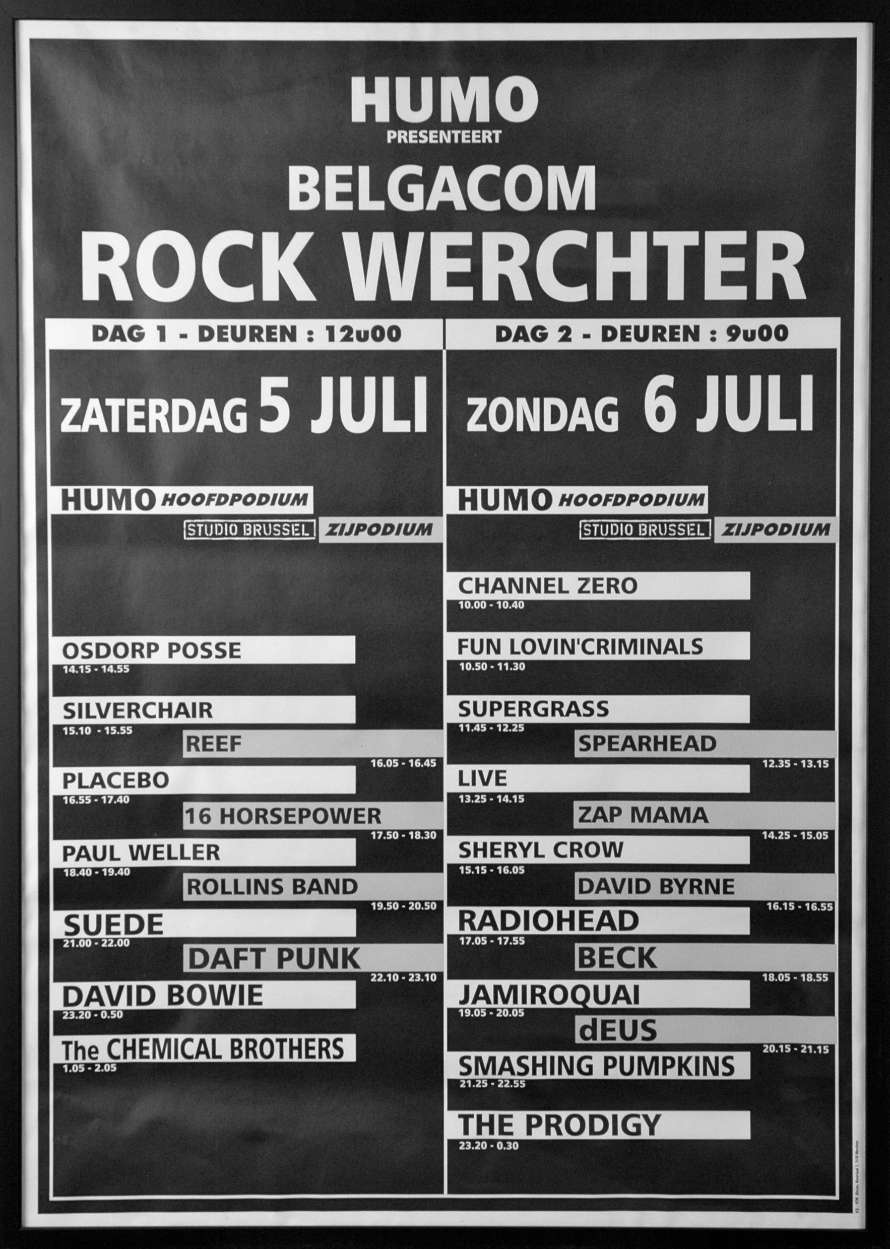 Rock Werchter 1997 | Rock & Metal wiki | Fandom