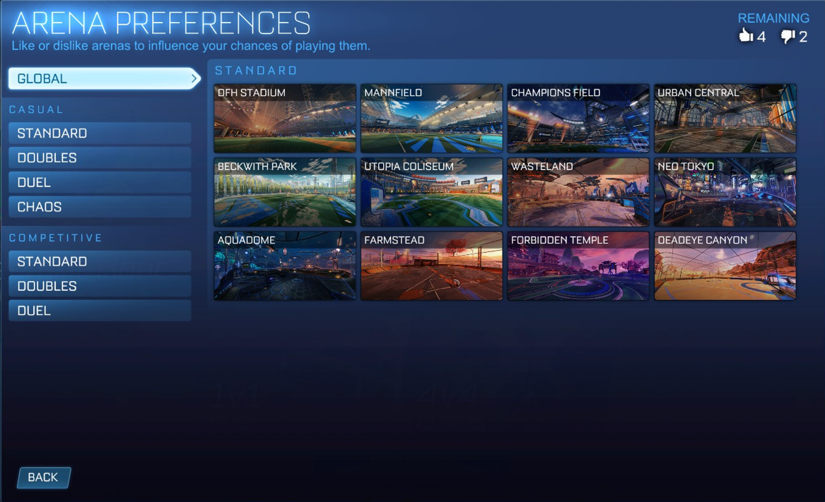 Arena Preferences | Rocket League Wiki | FANDOM powered by Wikia Arena Preferences | Rocket League Wiki | FANDOM powered by Wikia
