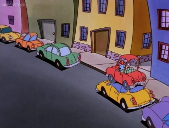Image - Rocko's car on parked yellow car.png | Rocko's Modern Life Wiki ...
