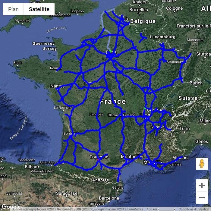 Cartes de mises en service des autoroutes françaises (2010-2020 ...