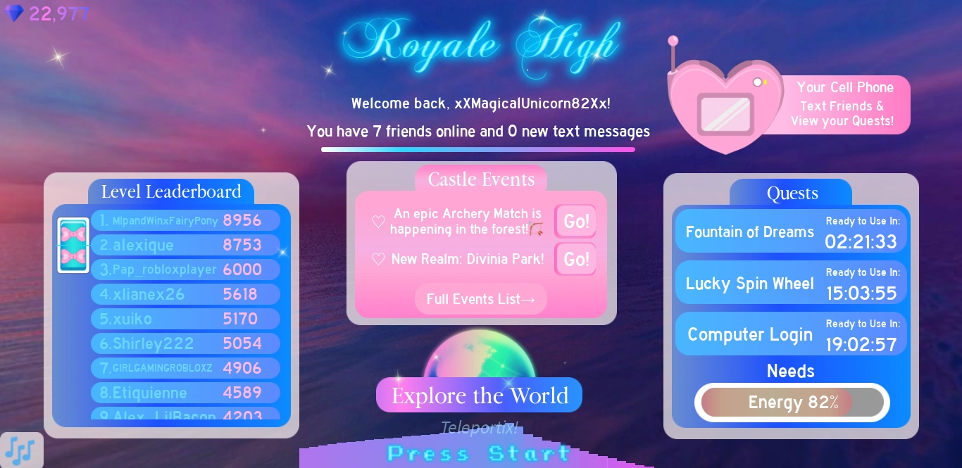 Arrival Screen | Royale High Wiki | Fandom