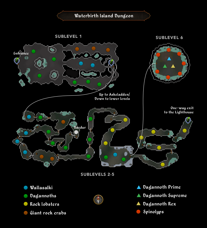 Map:Waterbirth Island Dungeon | RuneScape Wiki | Fandom