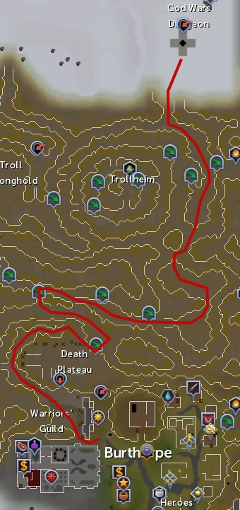 Image - God Wars Dungeon route map.png | RuneScape Wiki | FANDOM ...