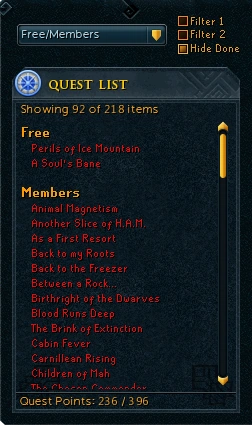 Quest List | RuneScape Wiki | Fandom